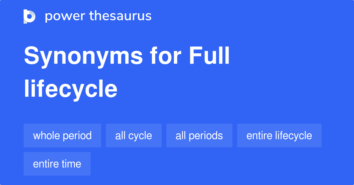 FULL LIFECYCLE Synonyms: 33 Similar Words & Phrases