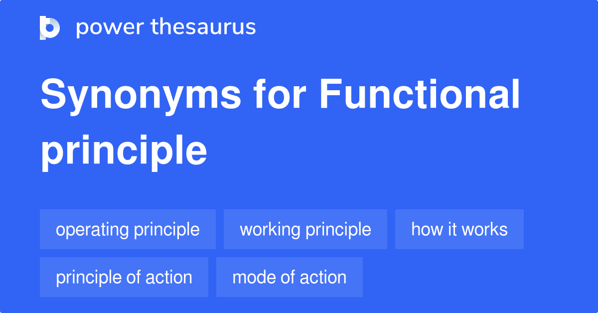 Functional Principle synonyms - 30 Words and Phrases for Functional ...