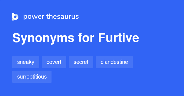 FURTIVE Synonyms: 720 Similar Words & Phrases