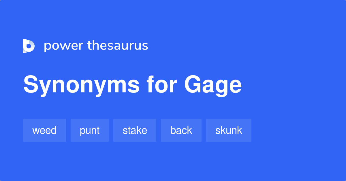 Gage synonyms - 712 Words and Phrases for Gage