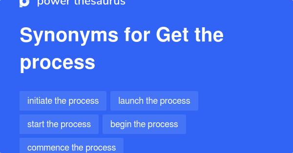 Get The Process synonyms - 84 Words and Phrases for Get The Process
