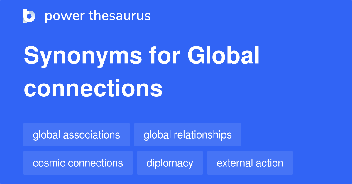 GLOBAL CONNECTIONS Synonyms: 146 Similar Words & Phrases