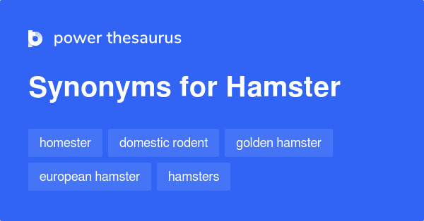 HAMSTER Synonyms: 117 Similar Words & Phrases