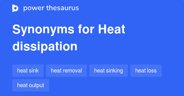 HEAT DISSIPATION Synonyms: 240 Similar Words & Phrases
