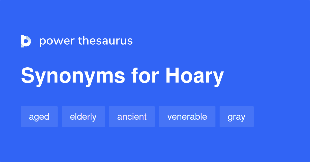 HOARY Synonyms: 1 048 Similar Words & Phrases