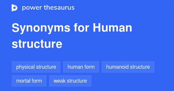 HUMAN STRUCTURE Synonyms: 45 Similar Words & Phrases
