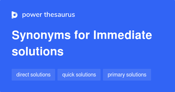 74 IMMEDIATE SOLUTIONS Synonyms