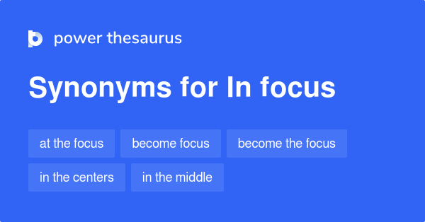 IN FOCUS Synonyms: 172 Similar Words & Phrases