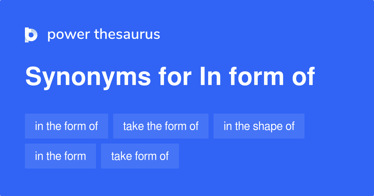 50 IN FORM OF Synonyms