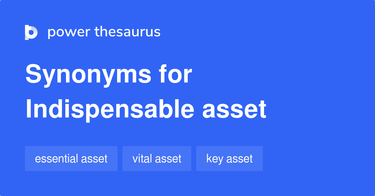 INDISPENSABLE ASSET Synonyms: 50 Similar Phrases