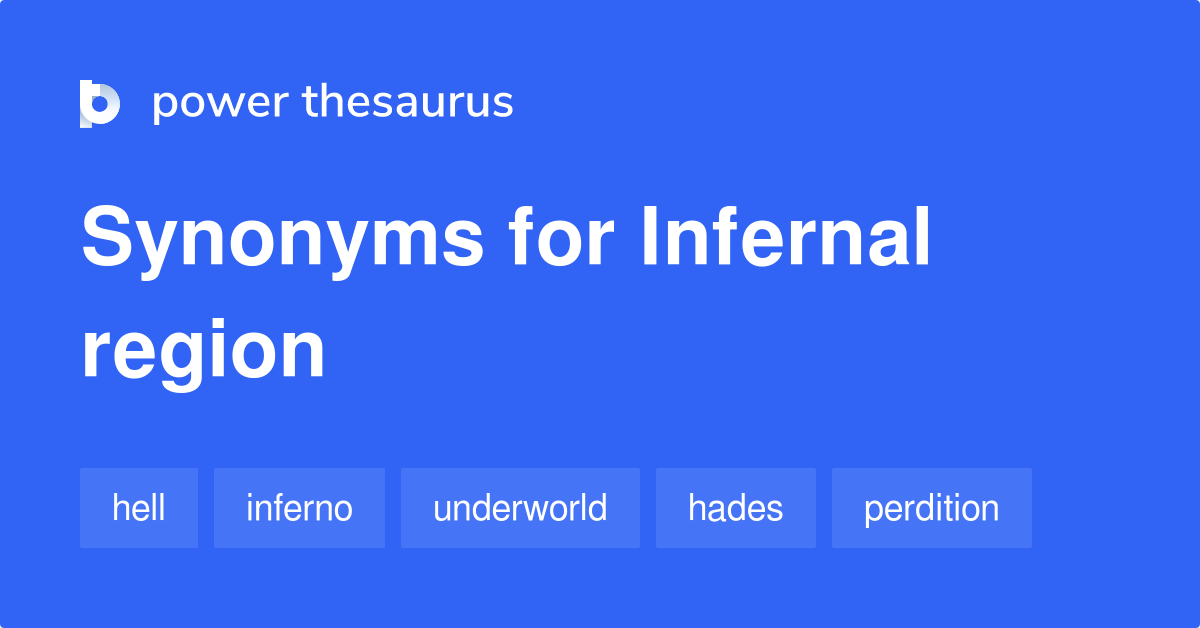 Infernal Region synonyms - 83 Words and Phrases for Infernal Region