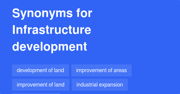 INFRASTRUCTURE DEVELOPMENT Synonyms: 227 Similar Words & Phrases