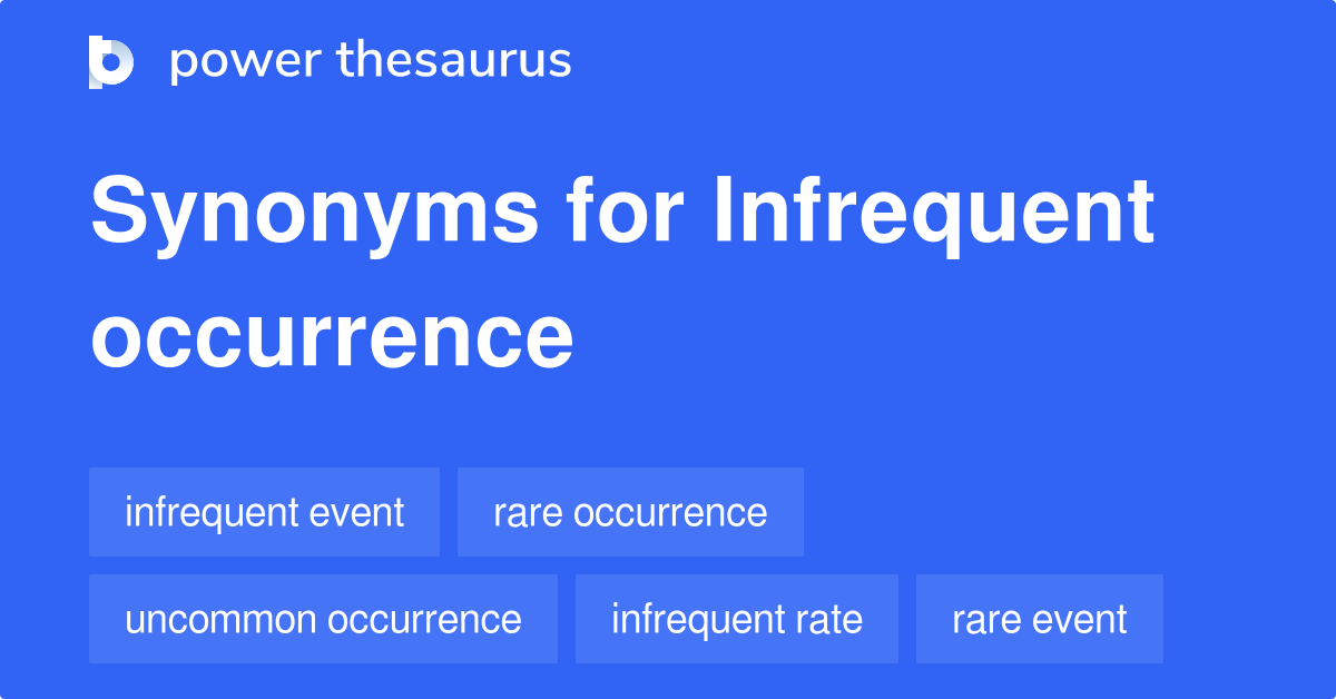 Infrequent Occurrence synonyms - 30 Words and Phrases for Infrequent ...