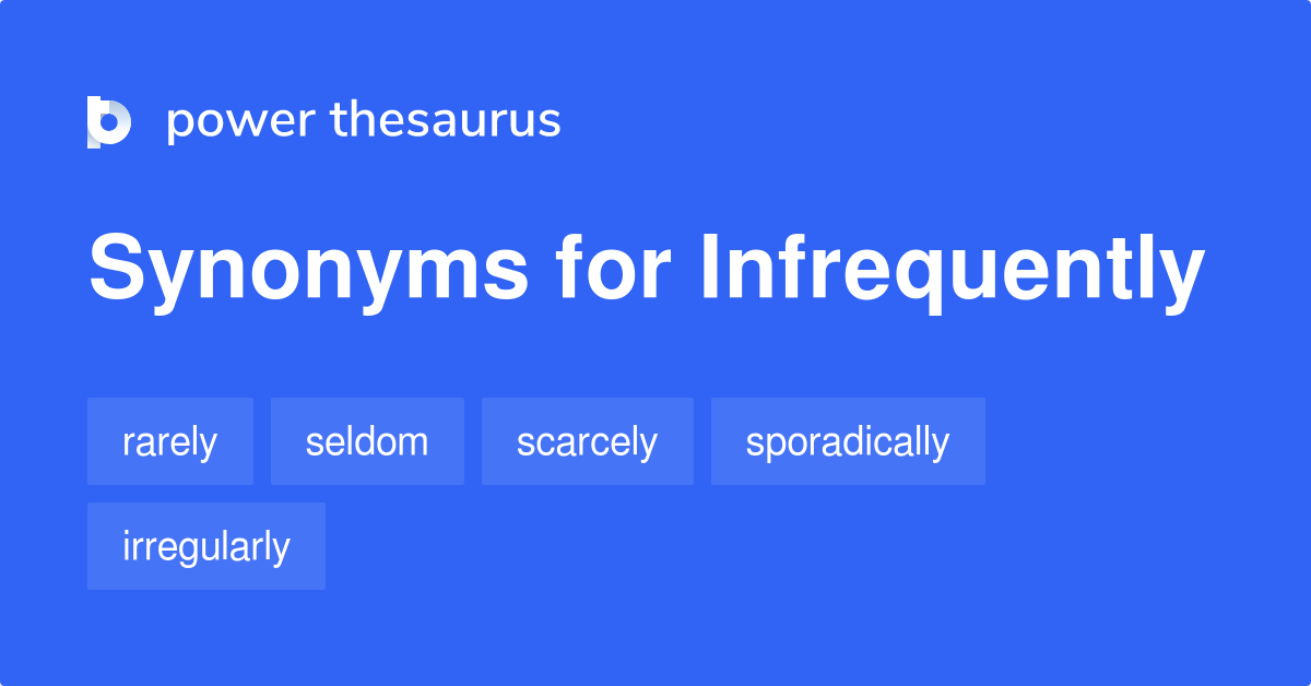 INFREQUENTLY Synonyms: 596 Similar Words & Phrases