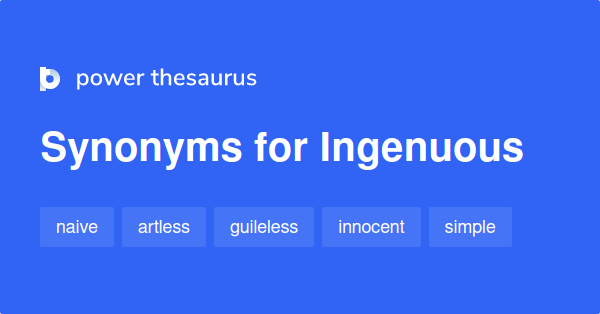 859 INGENUOUS Synonyms