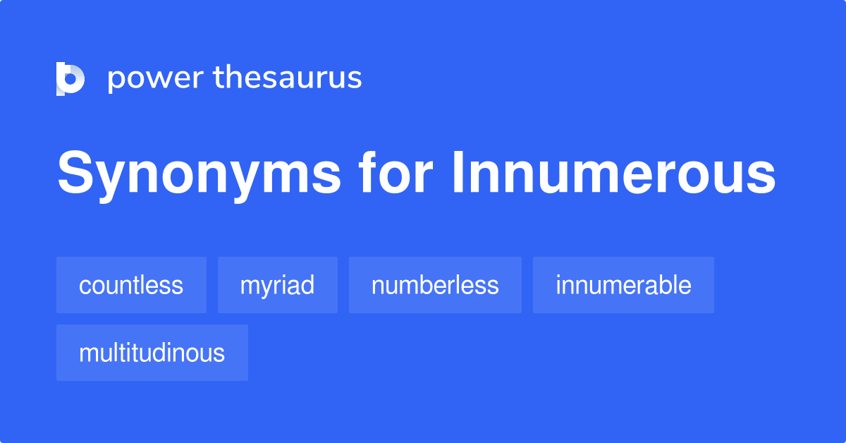 83 INNUMEROUS Synonyms