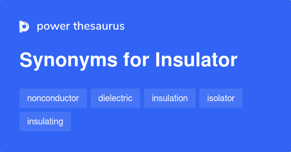 INSULATOR Synonyms: 317 Similar Words & Phrases