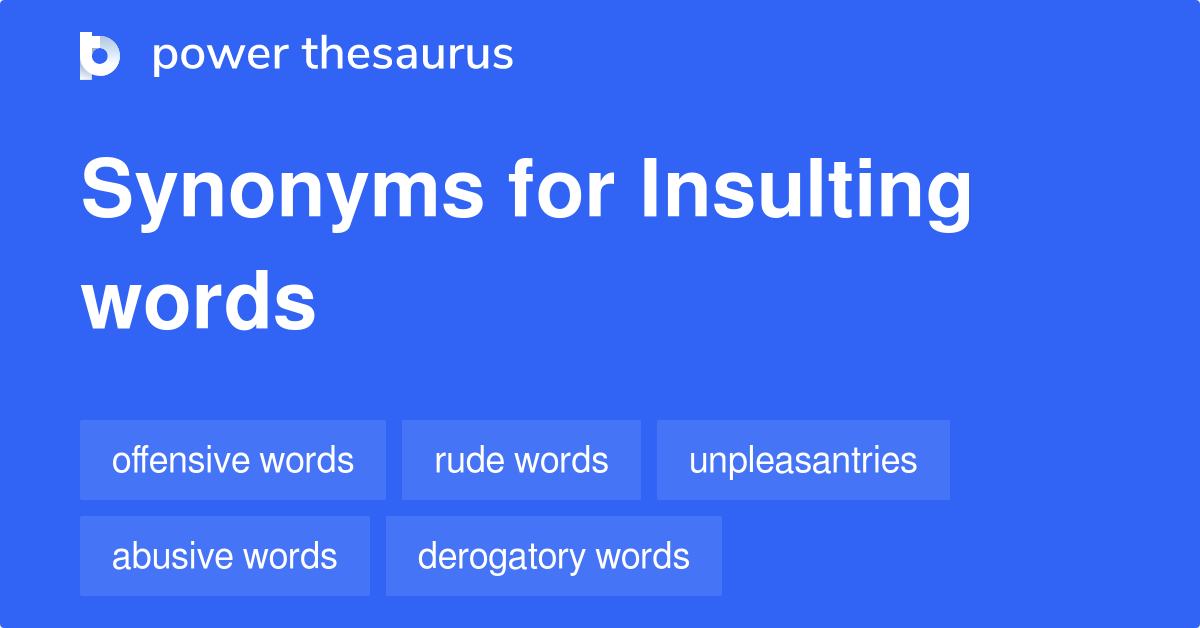 List Of Insulting Words