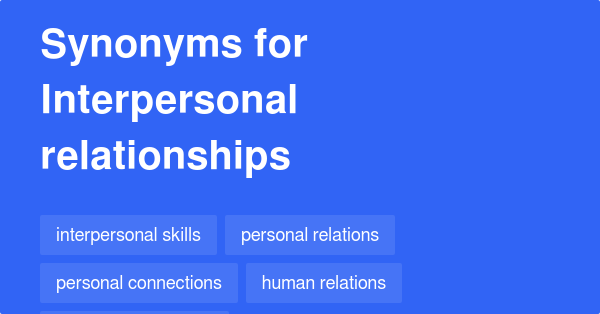 INTERPERSONAL RELATIONSHIPS Synonyms: 276 Similar Words & Phrases