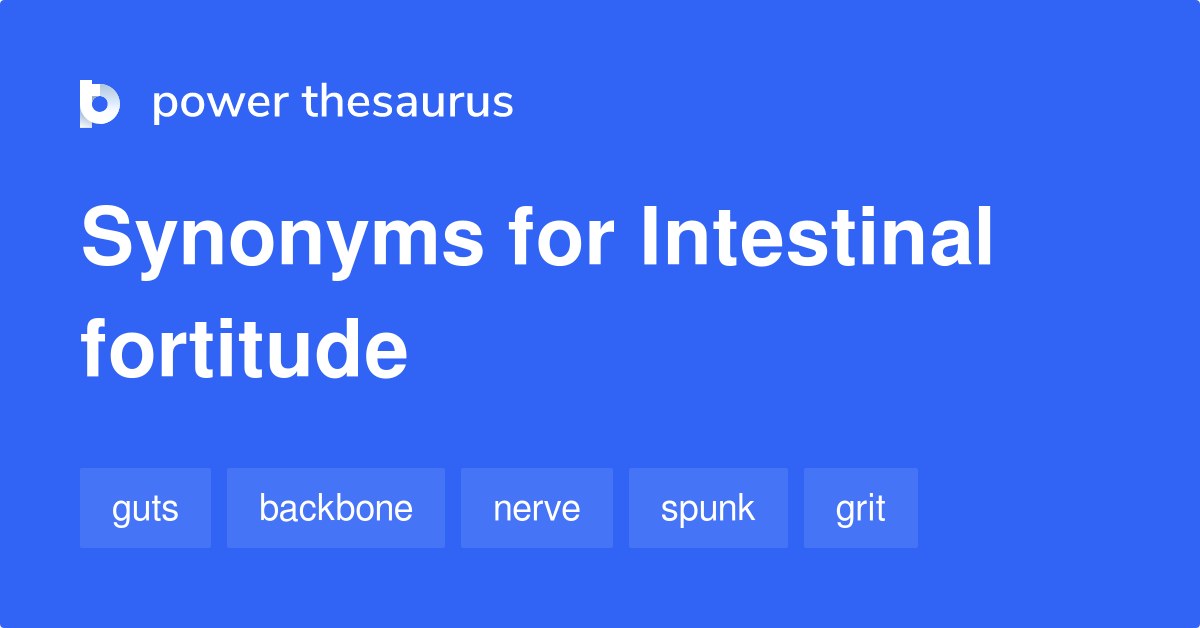 Intestinal Fortitude synonyms - 277 Words and Phrases for Intestinal ...