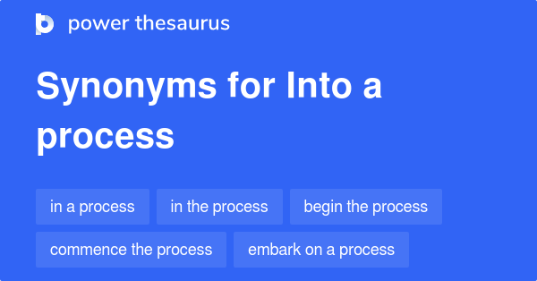 Into A Process synonyms - 92 Words and Phrases for Into A Process