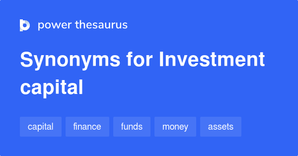 Investment Capital synonyms - 429 Words and Phrases for Investment Capital