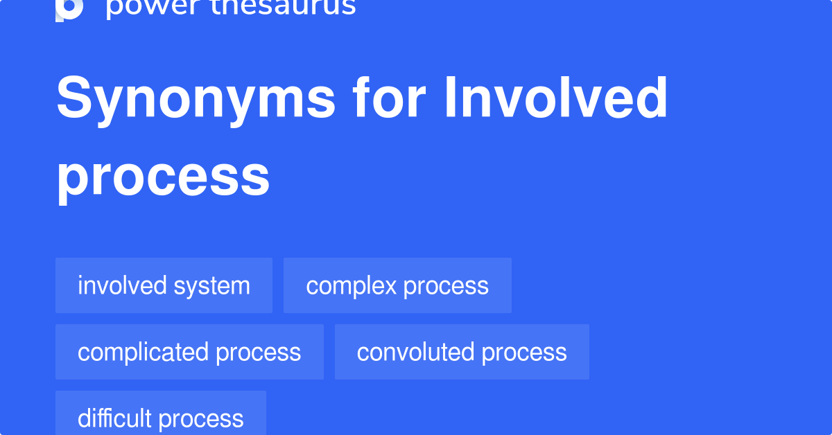 INVOLVED PROCESS Synonyms: 59 Similar Phrases