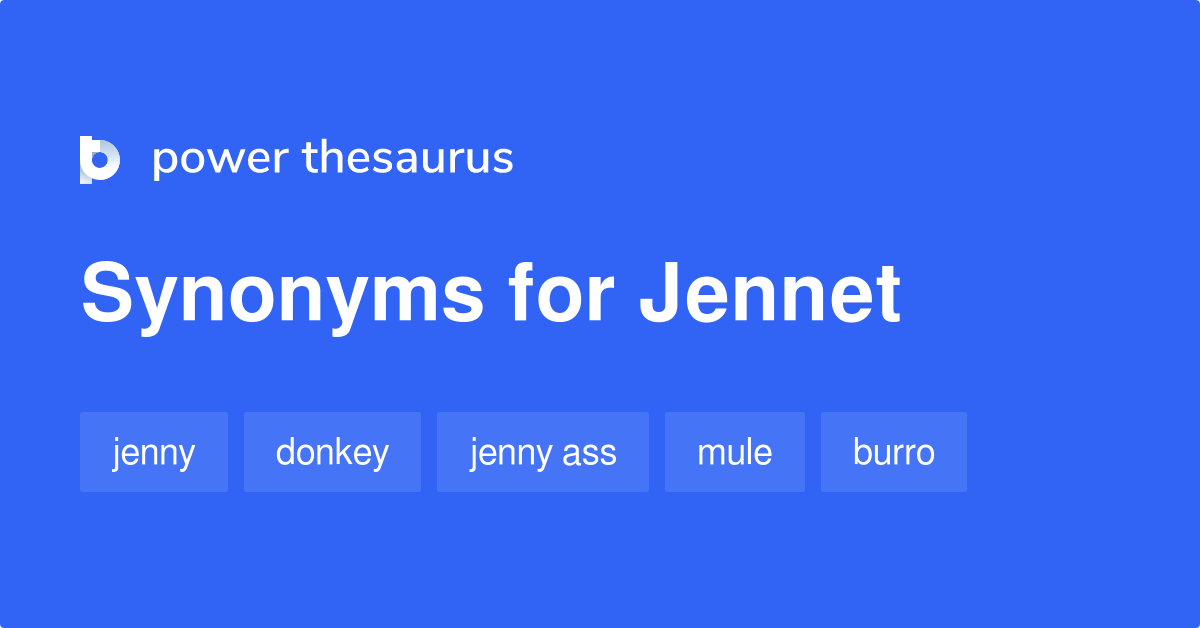 Jennet synonyms - 98 Words and Phrases for Jennet