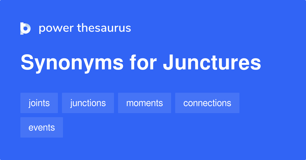 JUNCTURES Synonyms: 357 Similar Words & Phrases