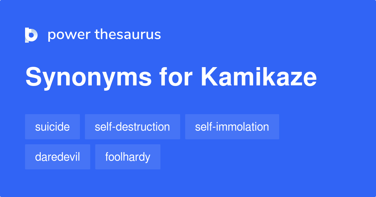 KAMIKAZE Synonyms: 150 Similar Words & Phrases