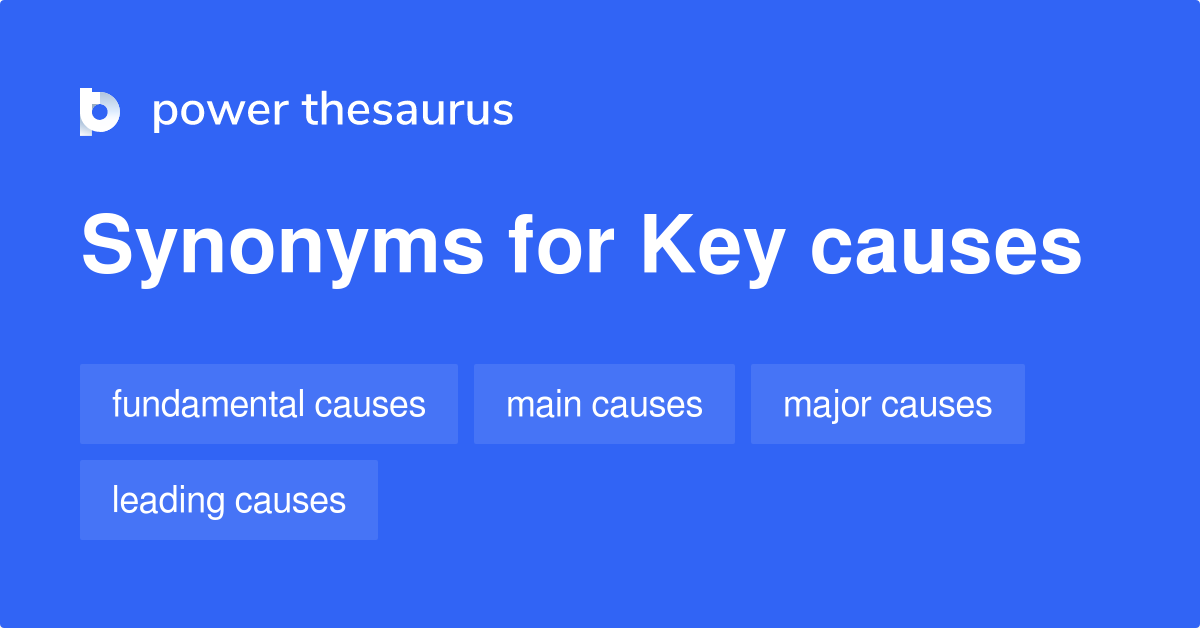 Key Causes synonyms - 29 Words and Phrases for Key Causes