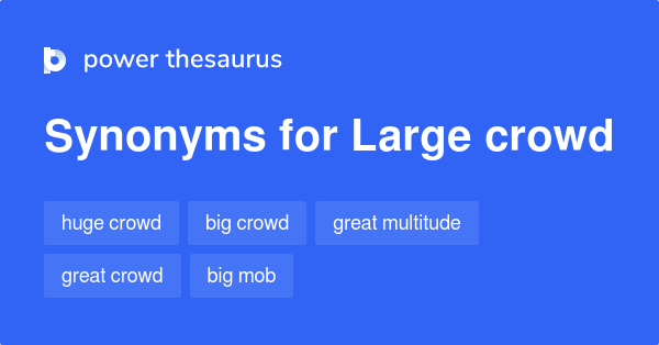 LARGE CROWD Synonyms: 150 Similar Words & Phrases