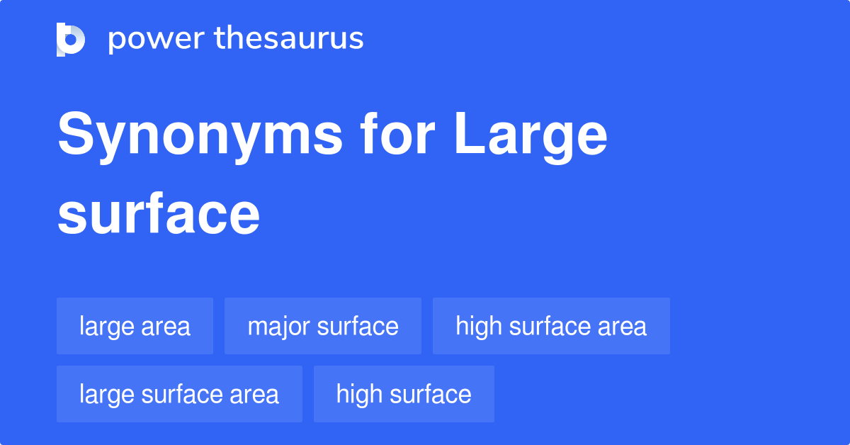 Large Surface synonyms - 226 Words and Phrases for Large Surface