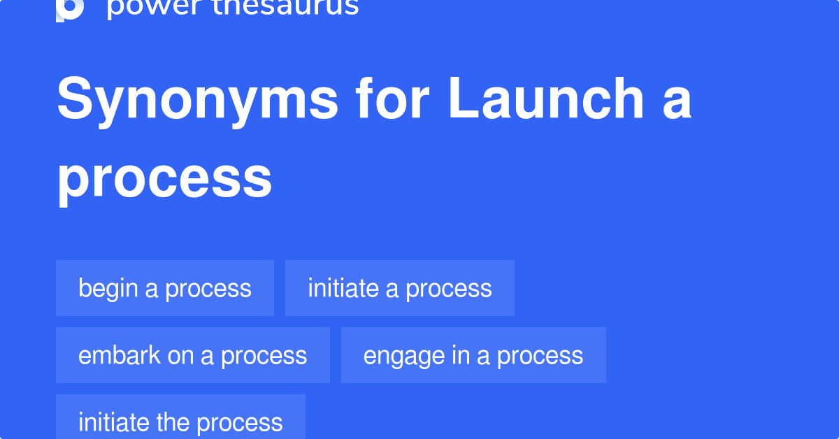 Launch A Process synonyms - 124 Words and Phrases for Launch A Process