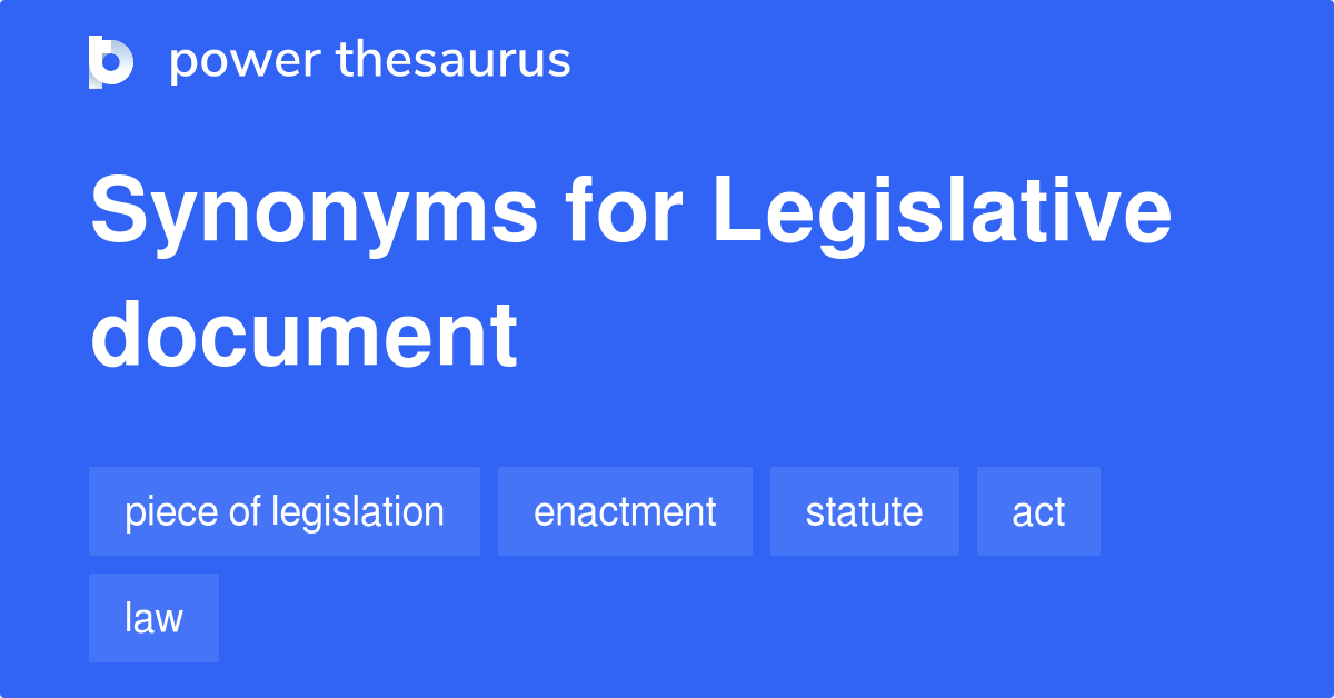 Legislative Document synonyms - 94 Words and Phrases for Legislative ...