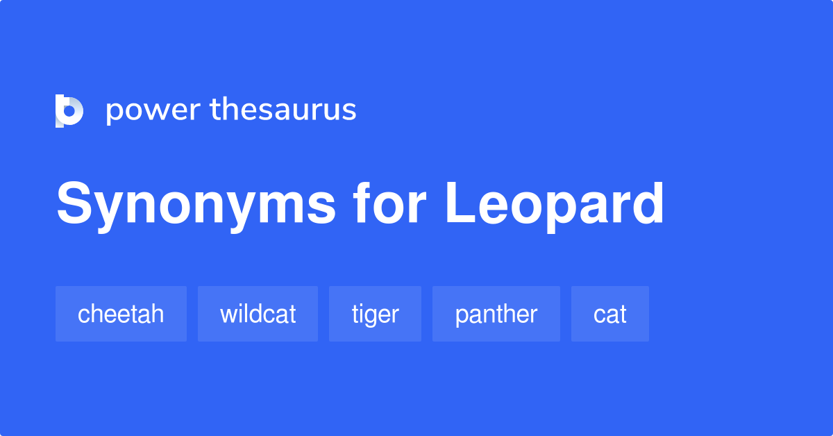 LEOPARD Synonyms: 211 Similar Words & Phrases