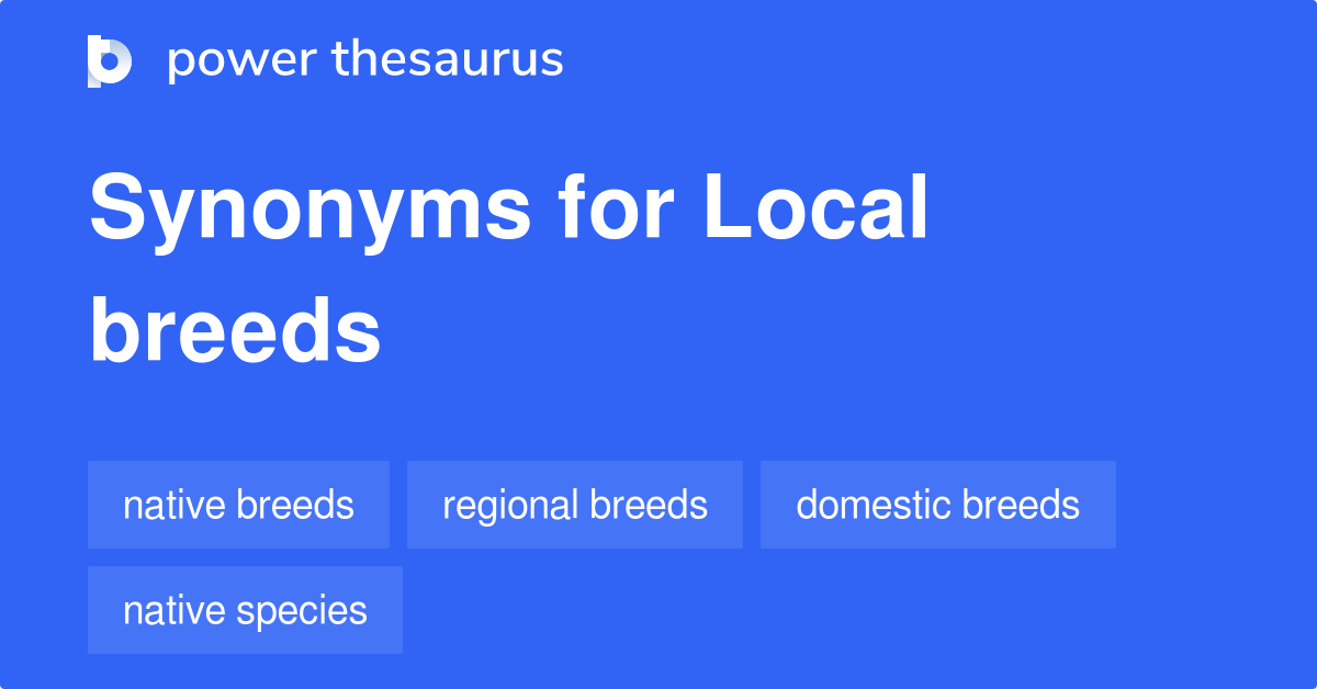 LOCAL BREEDS Synonyms: 29 Similar Phrases