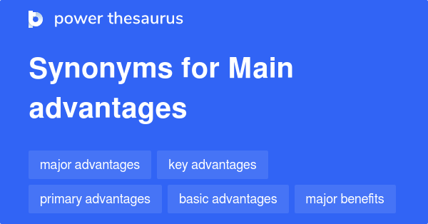Advantages Synonym