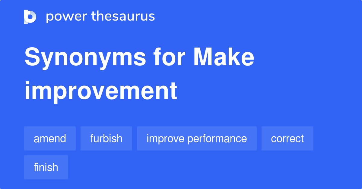 245 MAKE IMPROVEMENT Synonyms