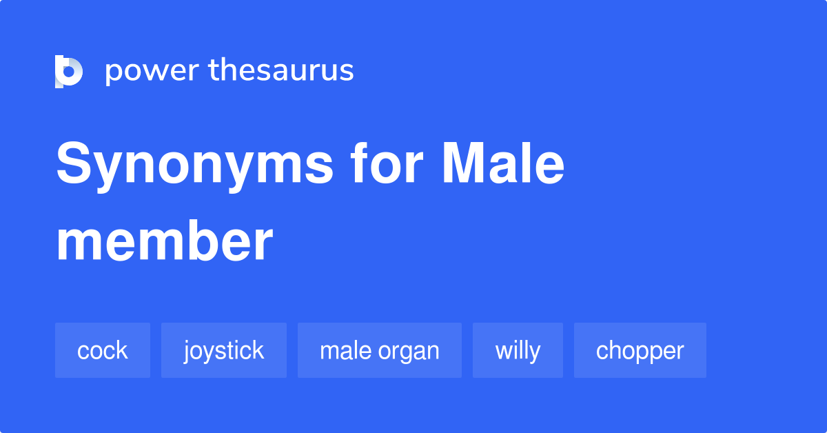 Male Member synonyms - 116 Words and Phrases for Male Member