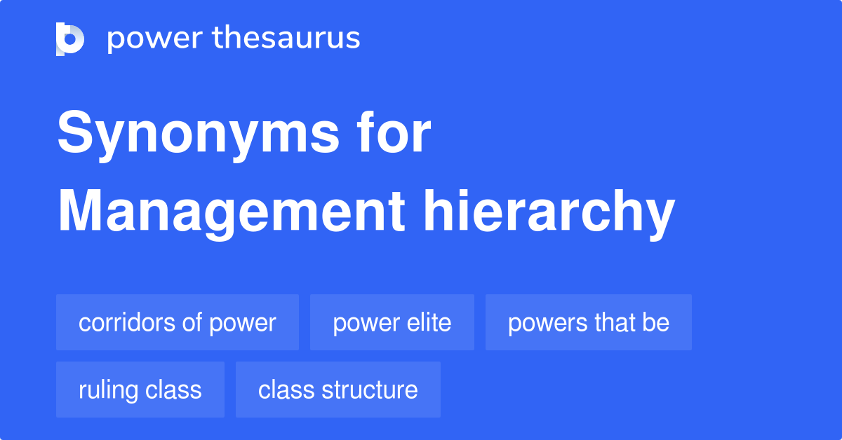 Management Hierarchy synonyms - 181 Words and Phrases for Management ...