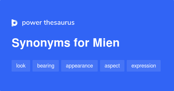 MIEN Synonyms: 493 Similar Words & Phrases