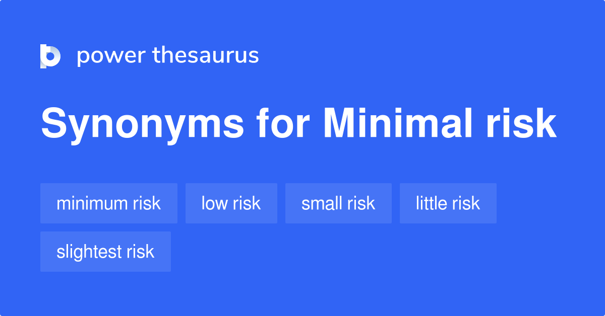 MINIMAL RISK Synonyms: 170 Similar Words & Phrases