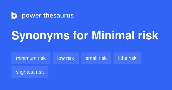 MINIMAL RISK Synonyms: 170 Similar Words & Phrases