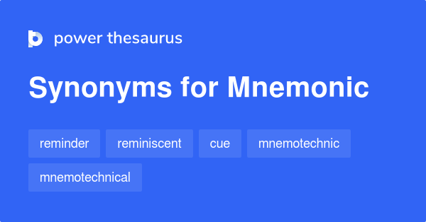 MNEMONIC Synonyms: 237 Similar Words & Phrases