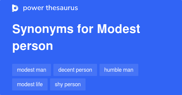 Modest Person
