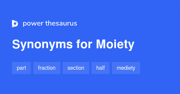 MOIETY Synonyms: 361 Similar Words & Phrases