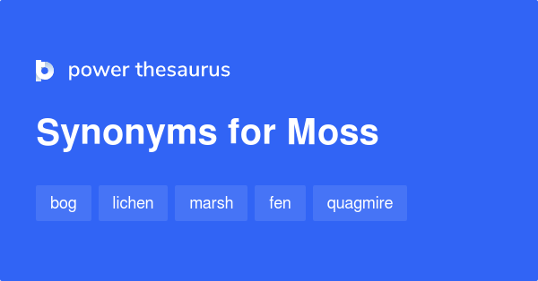 MOSS Synonyms: 610 Similar Words & Phrases