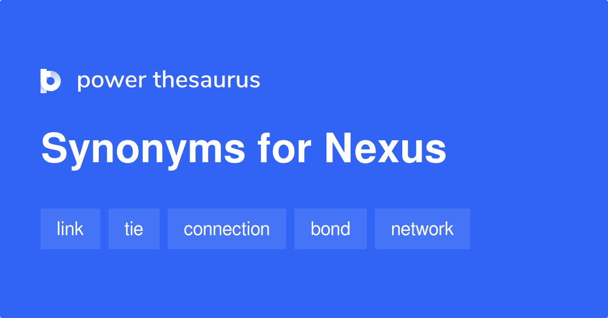NEXUS Synonyms: 540 Similar Words & Phrases