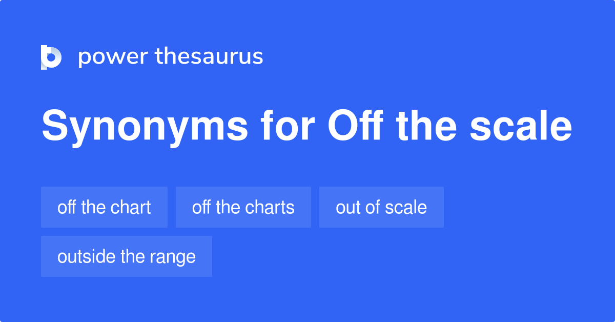 OFF THE SCALE Synonyms: 50 Similar Words & Phrases